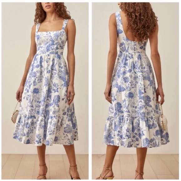 Reformation | Dresses | Nwt Reformation Bucatini Midi Linen Dress ...